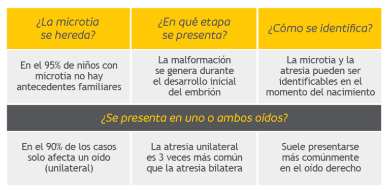 ¿Qué es microtia y atresia? Descubra diferentes soluciones